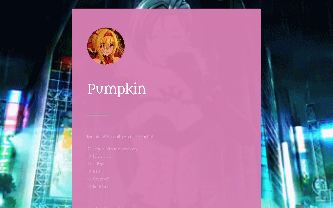 Pumpkin Card